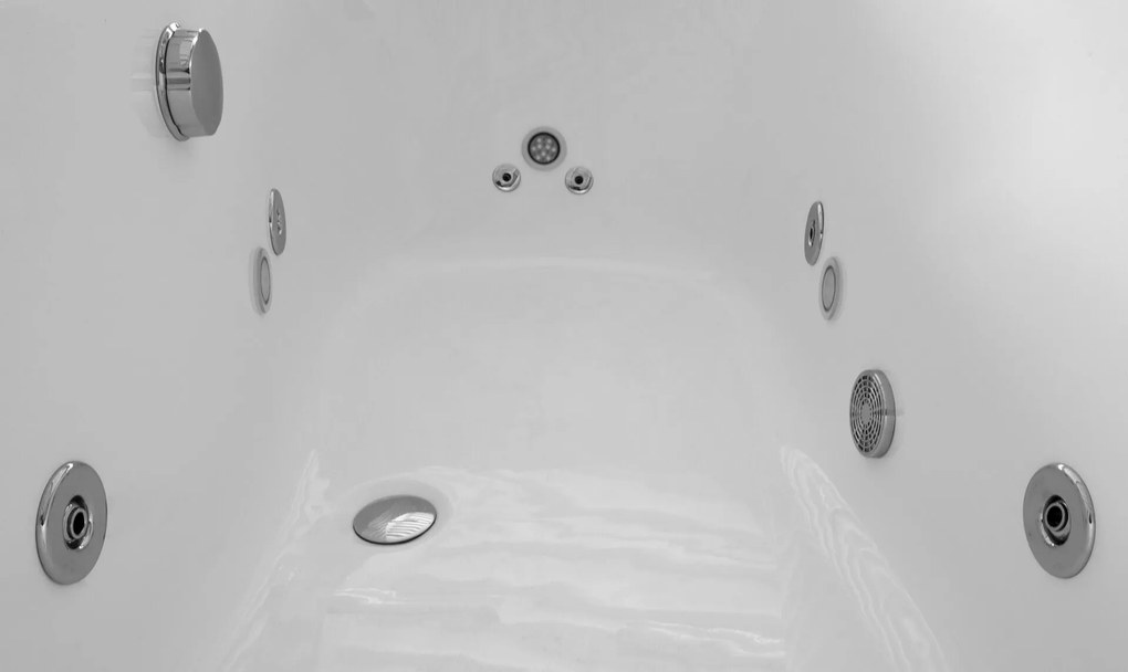 Arttec KRONA SURF CHROMO 180 x 80 cm PAN04392 hydromasážní vana