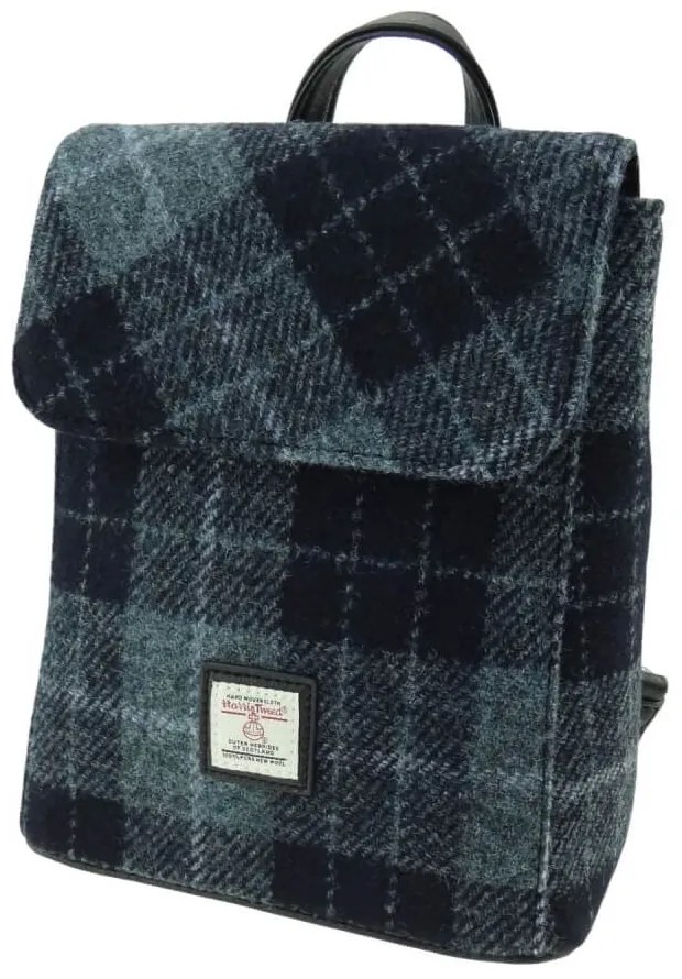 Batoh Tummel Harris Tweed - Grey Black Tartan