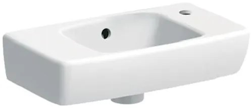 Geberit Selnova - Umývátko 450x250 mm, s přepadem, otvor pro baterii vpravo, bílá 500.318.01.5