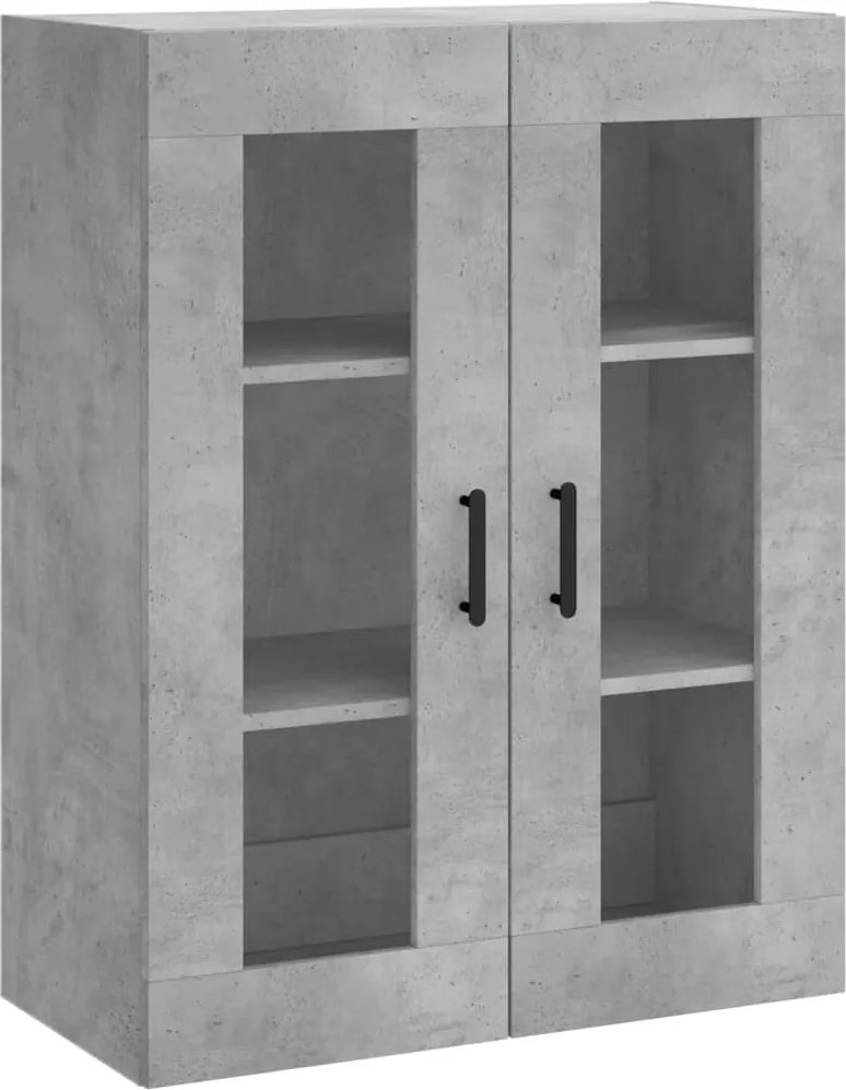 Skříň highboard betonově šedá 69,5x34x180 cm kompozitní dřevo 3198221