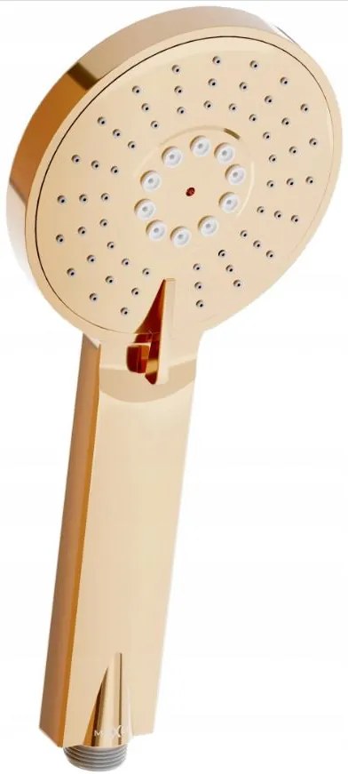 Mexen příslušenství - 1-bodový ruční sprchový set R-40, růžovo-zlatá, 785406052-60