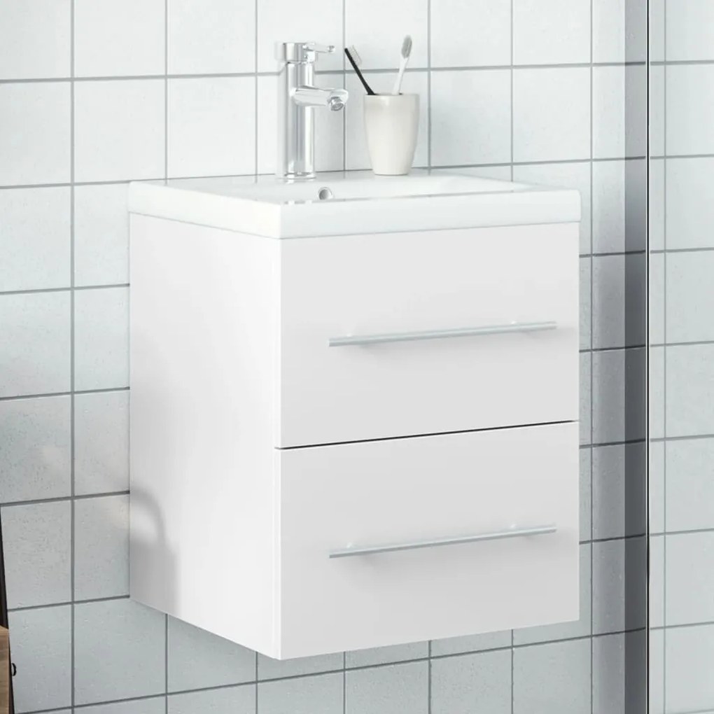 Koupelnová skříňka se zápustným umyvadlem bílá 3278755