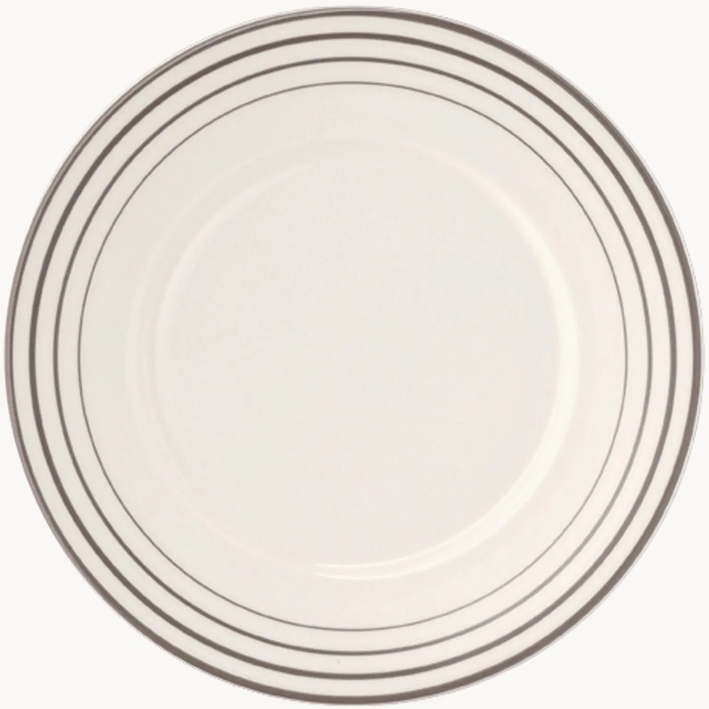 Sada snídaňových talířů z kostního porcelánu Metropolitan, 6 dílů