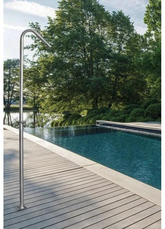 AMA Luxury Shower Sprcha k bazénu Atlas leštěný nerez bez nezámrzného systému mísící baterie