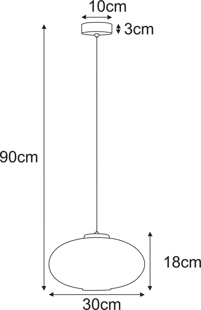 Lustr nad stůl Kaja PESO K-5672 bílé sklo 1xE27