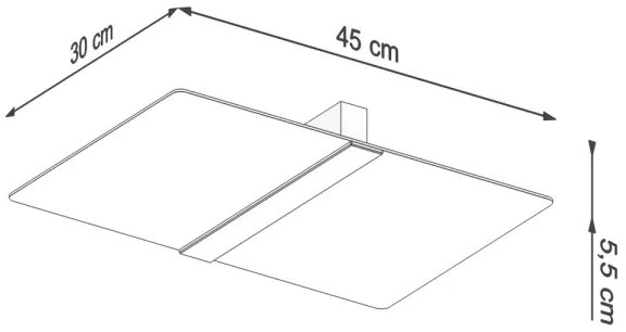 Sollux SL.1007 - Stropní svítidlo AZALIA 2xG9/40W/230V