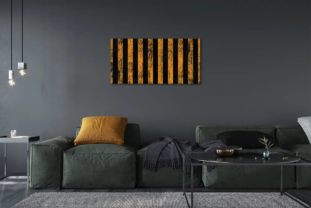 Obrazy na plátně Nepravidelné žluté pruhy 120x60 cm