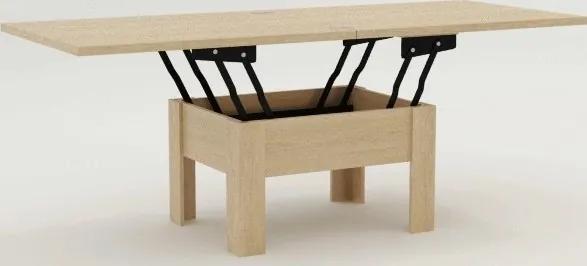 Casarredo - Komfort nábytek Konferenční stolek ERIK se zvedacím mechanismem, výběr barev | barva: jrs-kraft-zlatý