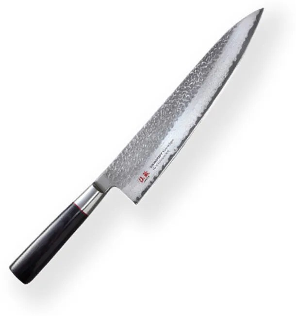 Chef (Gyuto) 240mm-Suncraft Senzo Classic-Damascus-japonský kuchyňský nůž-Tsuchime- VG10–33 vrstev