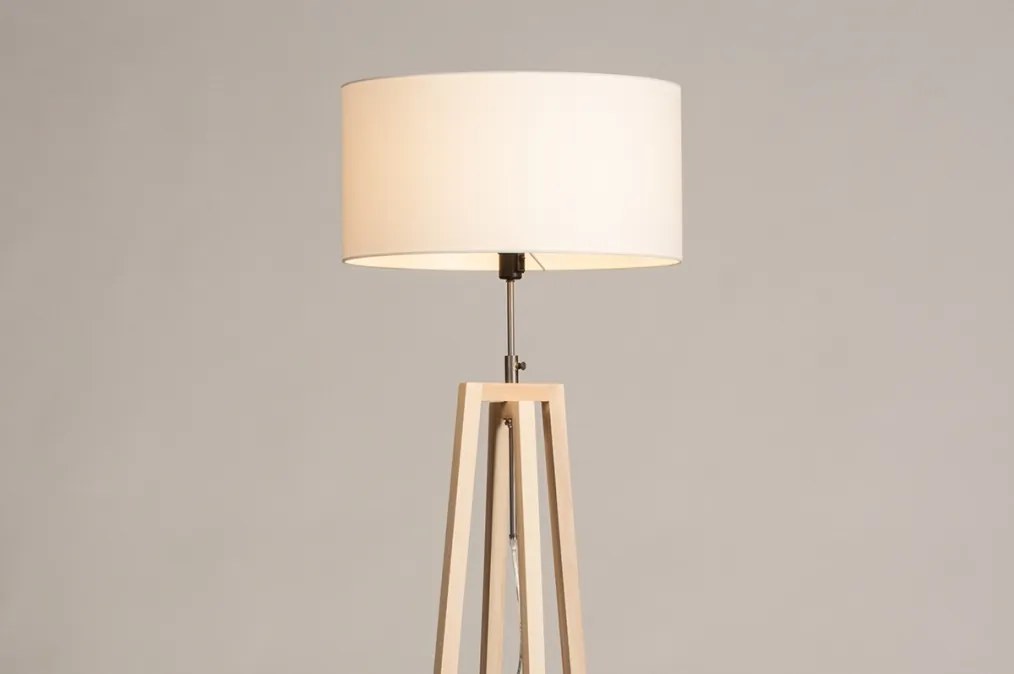Stojací designová lampa Paola Bianco Maison and Natur Wood