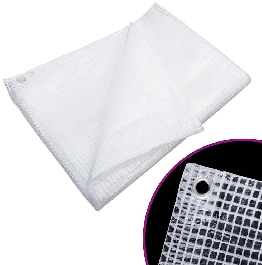 Plachta 140 g/m² 6 x 8 m bílá 151619