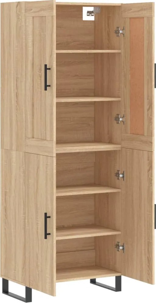 Skříň highboard dub sonoma 69,5 x 34 x 180 cm kompozitní dřevo 3199580