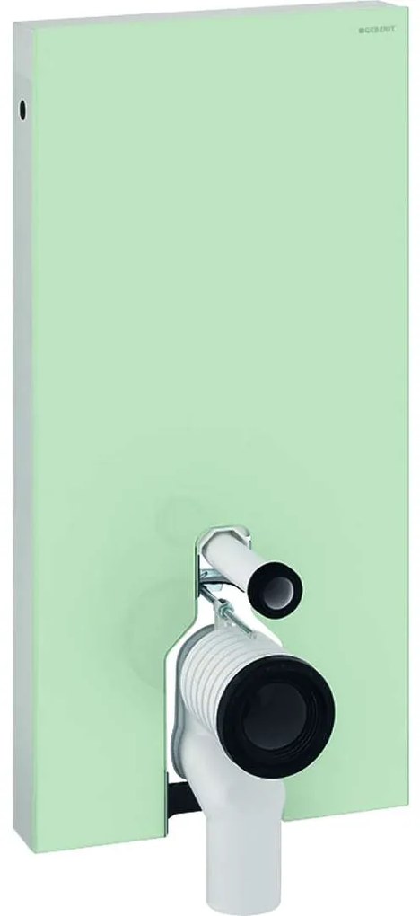 Geberit Monolith - Sanitární modul pro stojící WC, 101 cm, boční přívod vody, mátově zelená 131.003.SL.5