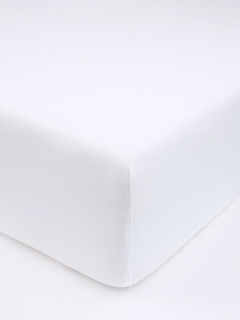 MK Lůžkoviny Jersey prostěradlo do postýlky s elastanem 70 × 140 cm – bílá