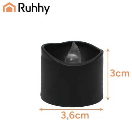 LED svíčky 12 kusů 3,6 cm Ruhhy 26128