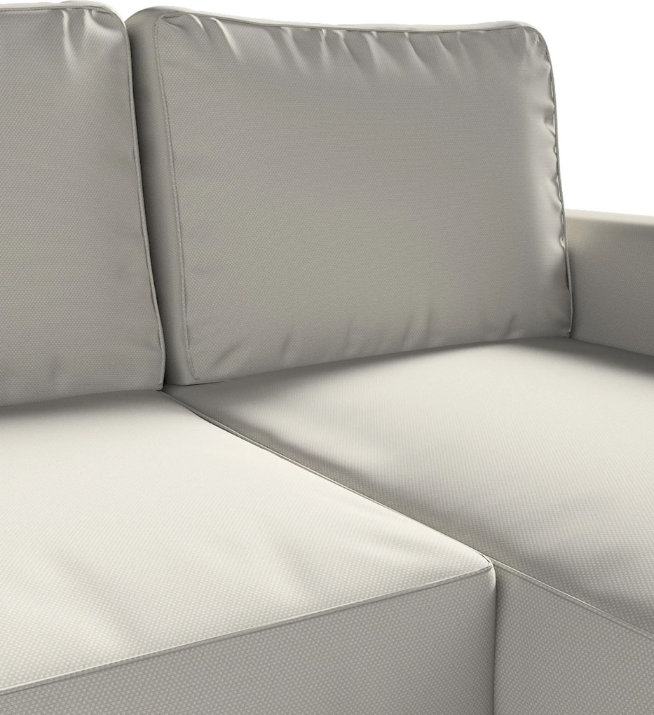 Potah na pohovku IKEA Backabro rozkládací se šezlongem barva šedá látka pletený vzor
