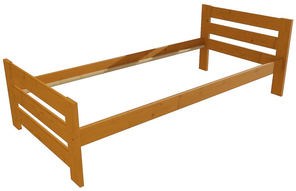 Vomaks Jednolůžková postel VMK005D Rozměr: 80 x 200 cm, Barva: surové dřevo