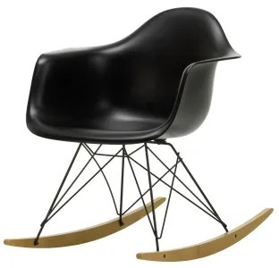 Eames Plastic Armchair RAR černě lakovaná černá javor Vitra