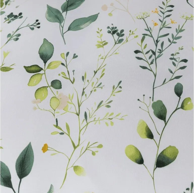 Sada povlečení z mikrovlákna FLORAMA bílé + povlak na polštář 50 x 70 cm ZDARMA