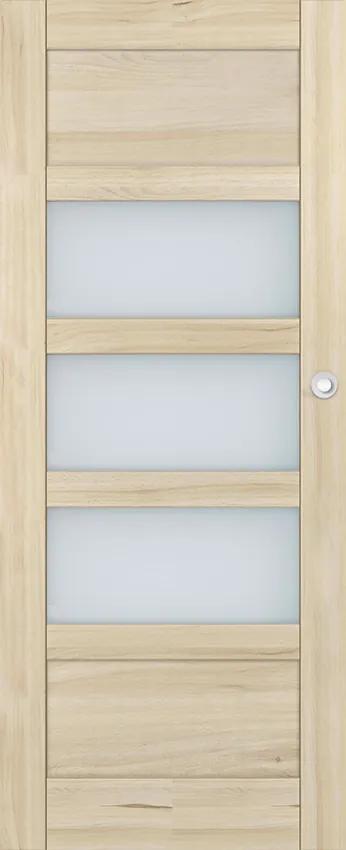 posuvné interiérové dveře do pouzdra BRAGA model B Průchozí rozměr: 70 x 197 cm, Orientace dveří: Levé dveře, Dekor: Dub Santa
