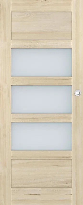 posuvné interiérové dveře do pouzdra BRAGA model B Průchozí rozměr: 70 x 197 cm, Orientace dveří: Levé dveře, Dekor: Dub šedý