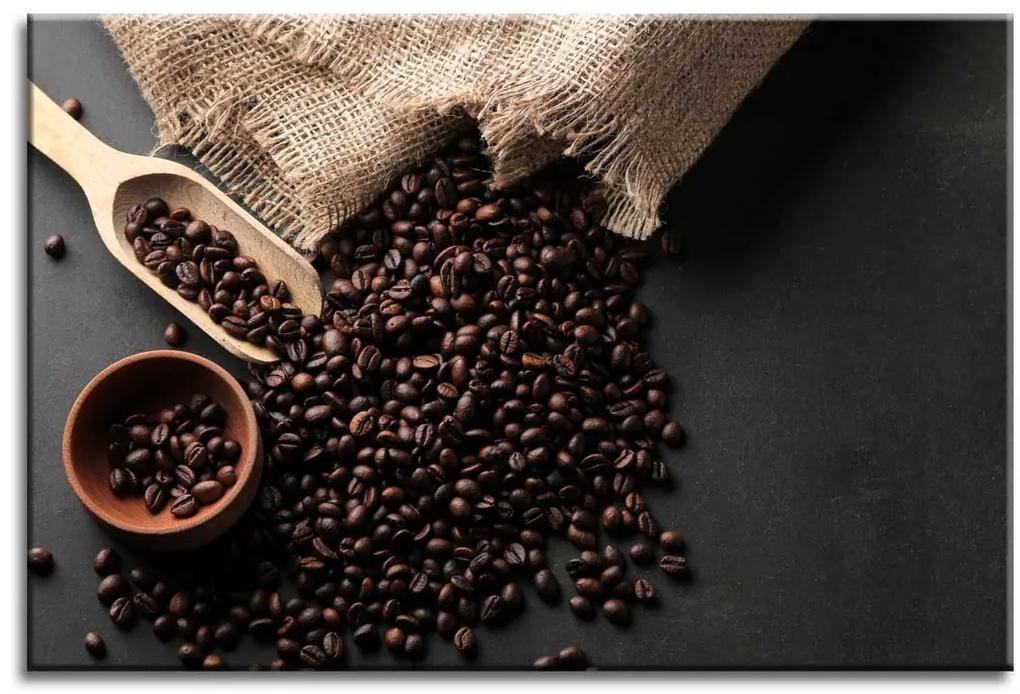Jednodílný obraz kávová zrna Velikost (šířka x výška): 60x40 cm