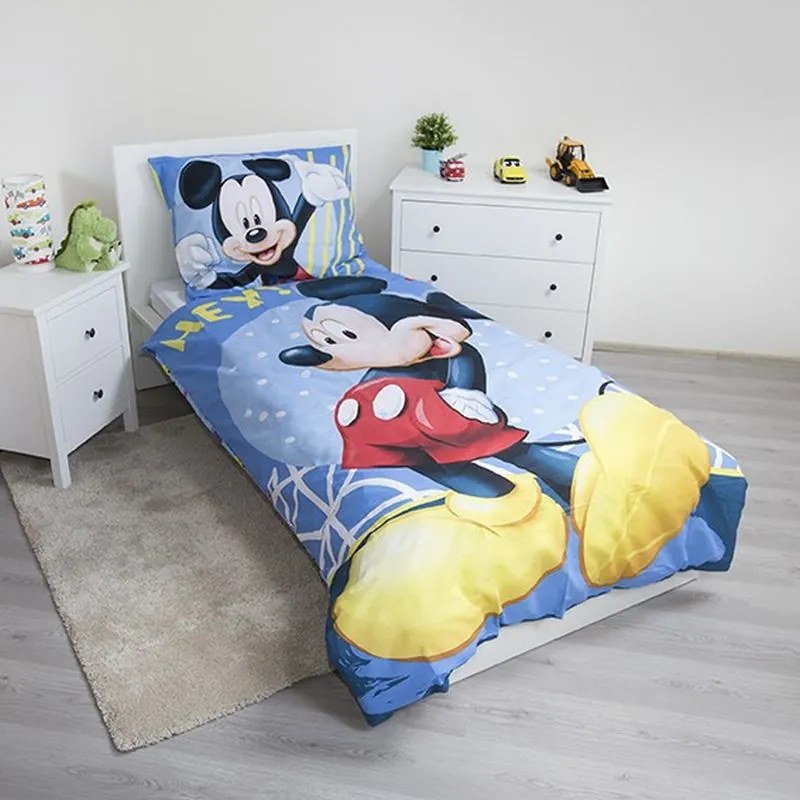 JERRY FABRICS Povlečení Mickey Hey Bavlna 140/200, 70/90 cm (ST-078927)