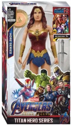 Ozvučené postavičky akčních superhrdinů Marvel, Titan Hero series 30 cm Varianta: Wonderwoman, s krabicí