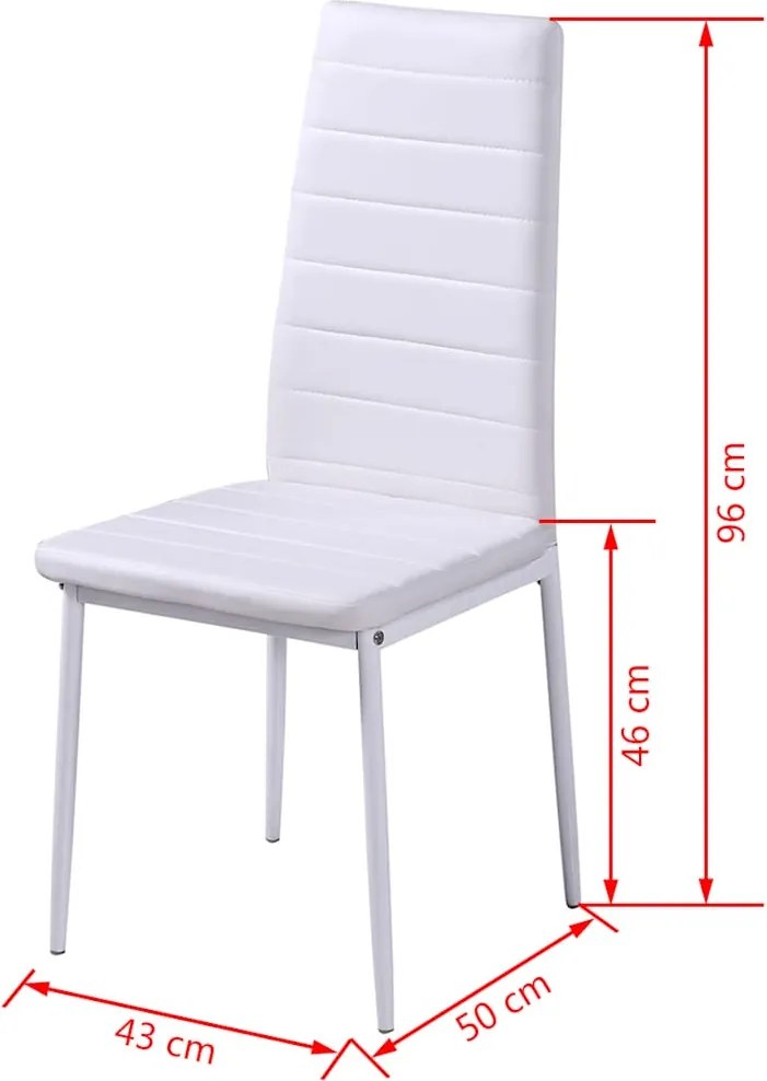Pětidílný jídelní set černobílý 242989