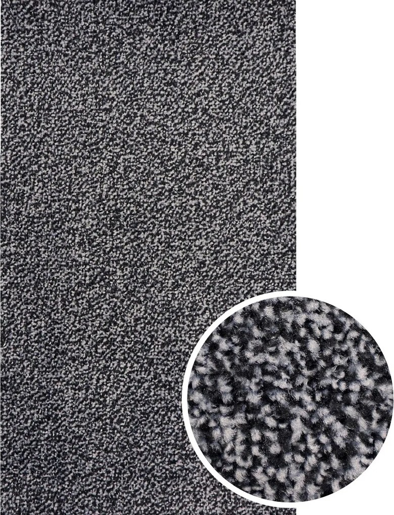 Rinos bv, Čistící zóna Merate grey, na míru, šíře 1,3m, šedá, pvc, chodba / předsíň