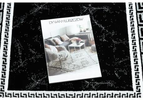 Dywany Luszczow Kusový koberec, Běhoun GLOSS moderni 2813 87 rám, černý / šedá Rozměr koberce: 70 x 300 cm