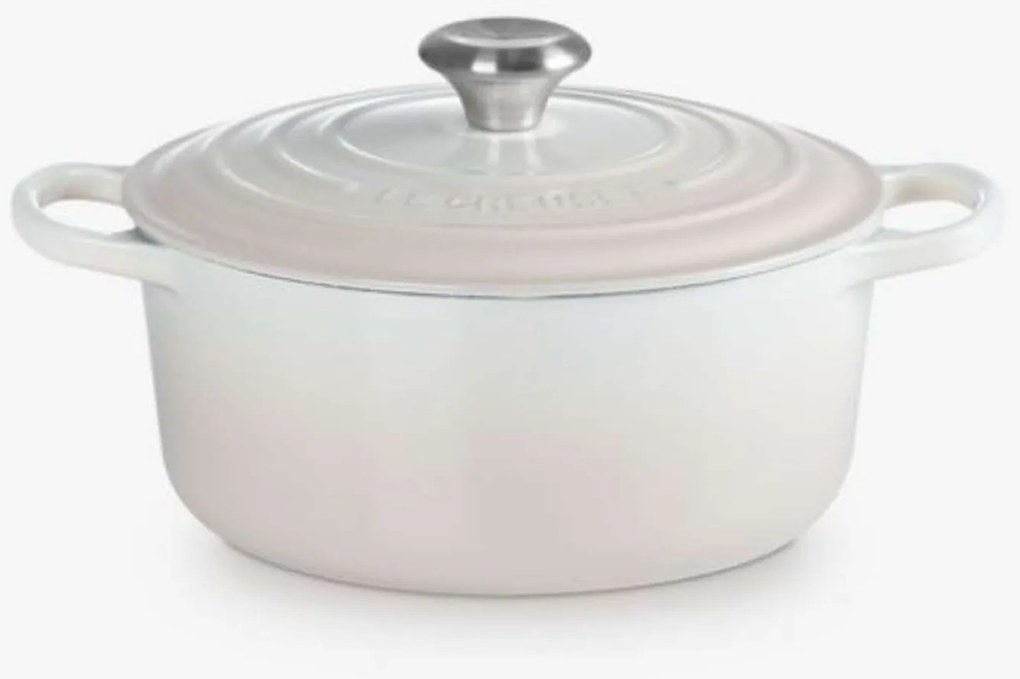 Le Creuset Signature - Pekáč kruhový s poklicí, objem 4,2 l, meringue 21177247164430