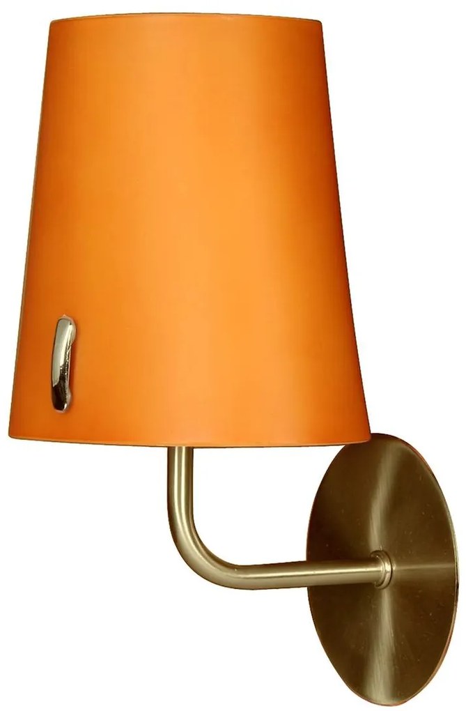Moderní nástěnné osvětlení GELA, 1xE14, 40W, oranžové, patina Clx