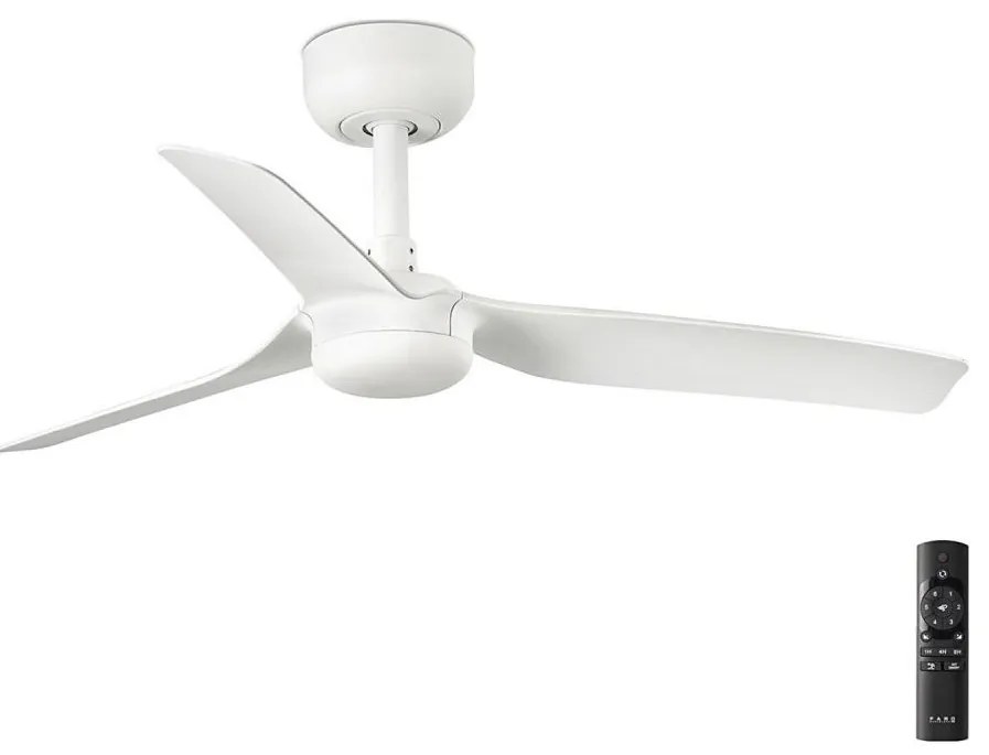 FARO Barcelona FARO 33820 - Stropní ventilátor MINI PUNT S bílá pr. 90 cm + dálkové ovládání 33820