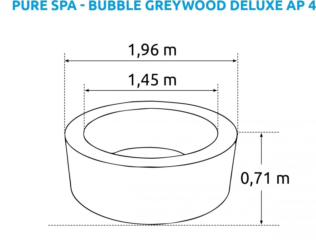 Nafukovací vířivka Marimex Pure Spa - Bubble Greywood Deluxe AP 4 - Intex 28440 [6382095]