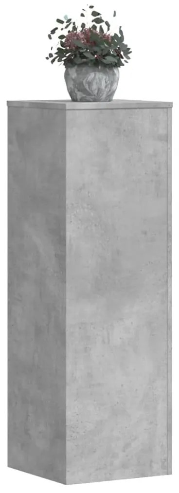 Stojany na rostliny 2 ks betonově šedé 33x33x100 cm kompozit 3307885