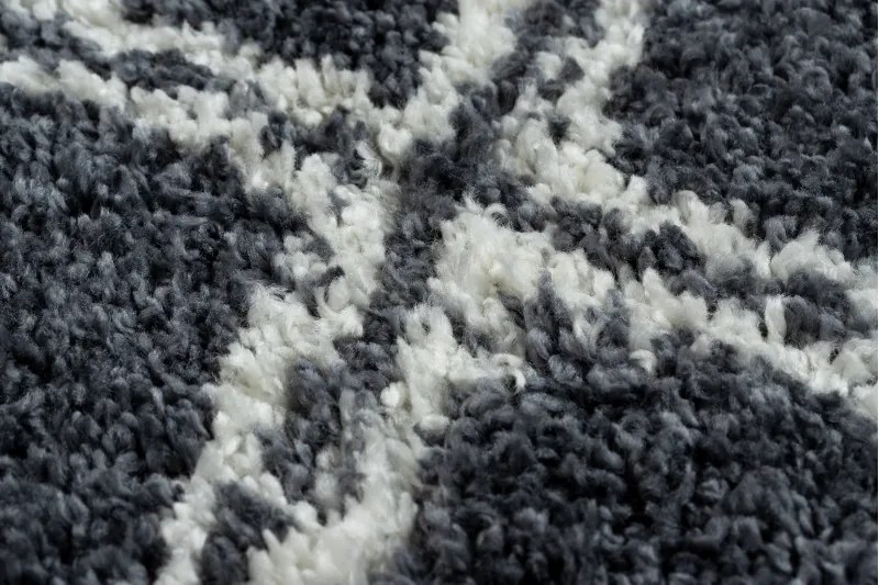 Dywany Łuszczów, Kusový koberec Berber Asila B5970 grey and white, 180x270, šedá, obývací pokoj