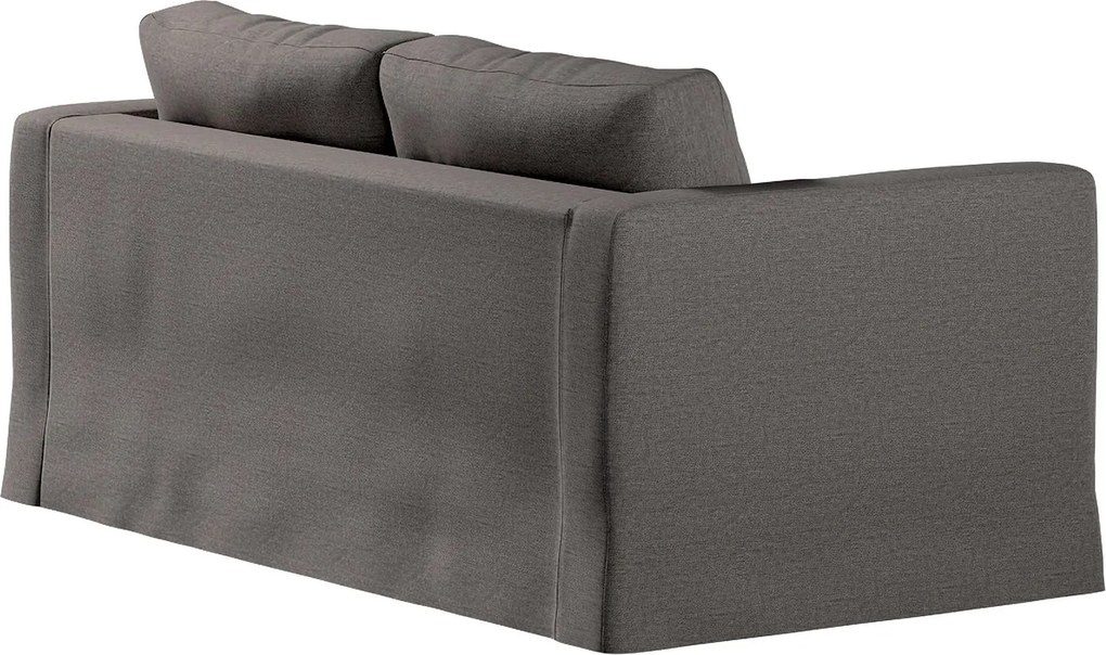 Potah na pohovku IKEA Karlstad 2-místná , nerozkládací, dlouhý barva šedá látka pletený vzor