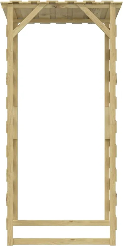 Pergoly se střechou 4 ks 100x90x200 cm impregnovaná borovice 3096650