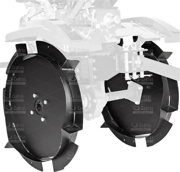 Kovová Železná Kola S Osami Pro Kultivátor Cedrus GL06 Komplet Polské