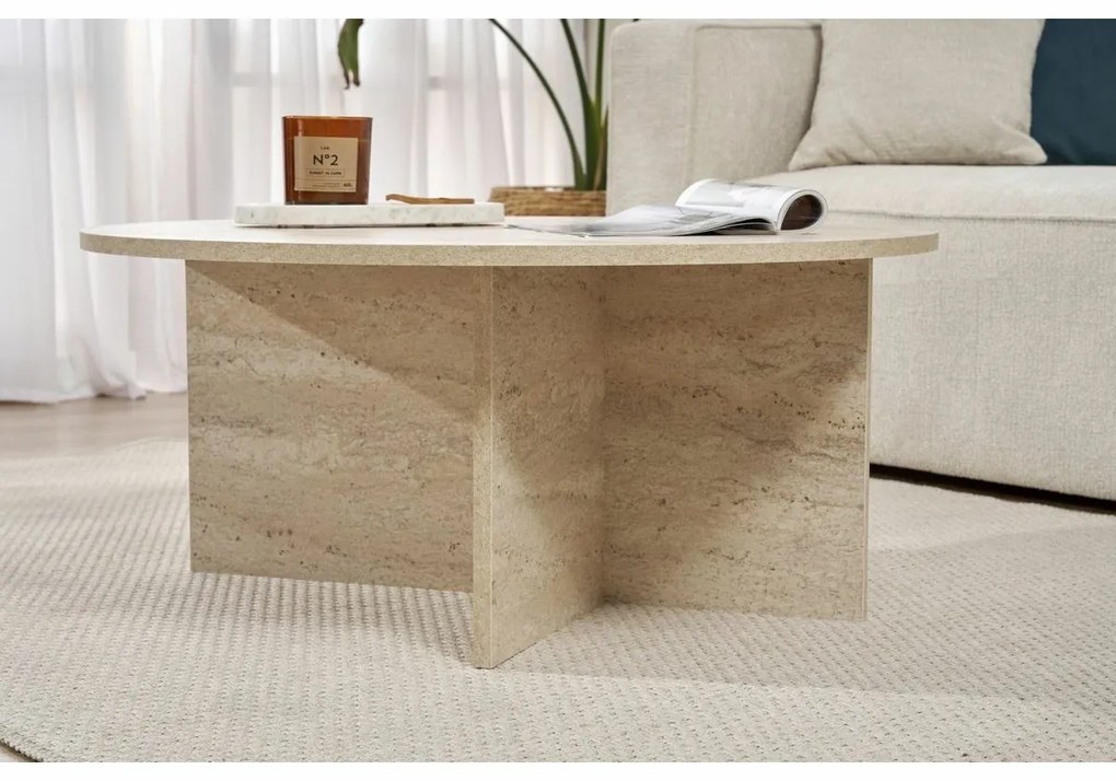 Konferenční stolek Soleil Travertine