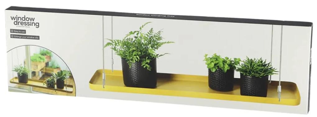 Esschert Design Závěsný podnos na rostliny obdélníkový zlatý L