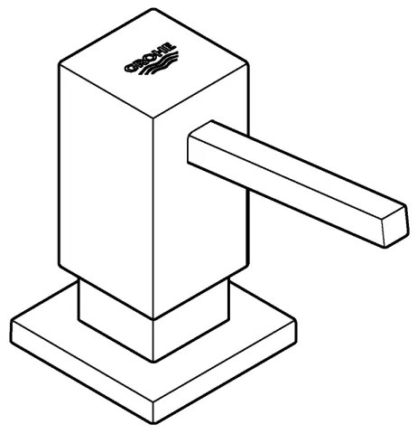 GROHE 40649000 - Dávkovač mýdla CUBIC 500 ml lesklý chrom
