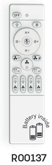 Mantra Ocean, ventilátor se svítidlem LED 60W 2700-5000K a dálkovým ovladačem, bílá/dřevěná, průměr 78cm