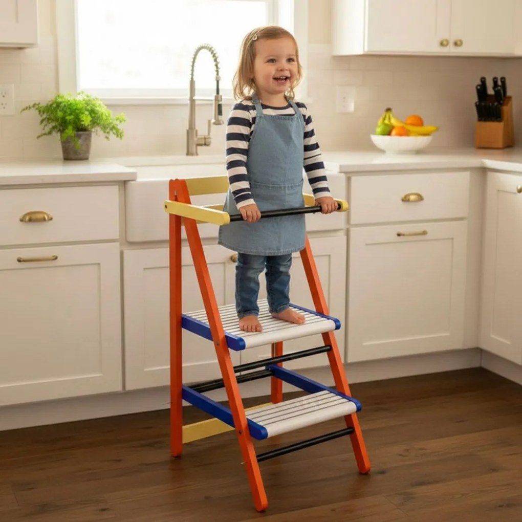 Dřevěný Kitchen Helper - dětský pomocník