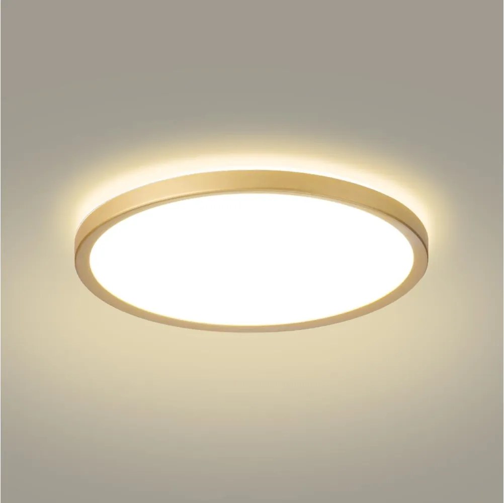 Brilagi - LED Koupelnové svítidlo ULTRA SLIM LED/24W/230V pr. 42 cm zlatá IP54