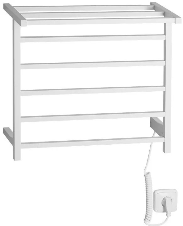 Sapho, ELZOR Elektrický sušák ručníků 500x470mm, 60W, bílá matná, EB500