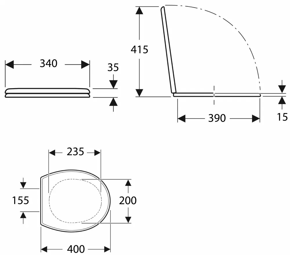 GEBERIT Bambini WC sedátko, duroplast, nerez panty, bílá 573334000