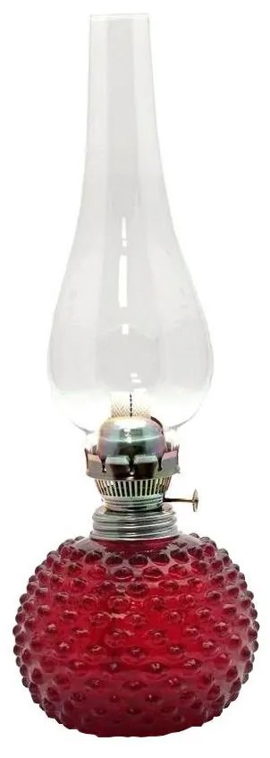 Floriánova huť Petrolejová lampa EMA 38 cm granát FL0073