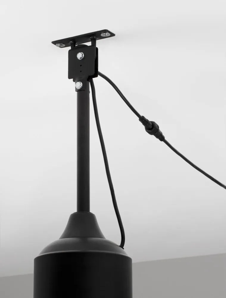Matně černé kovové LED stmívatelné stropní svítidlo Blowy – Nova Luce